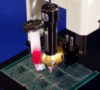 Adhesive Dispensing fluid dispensers